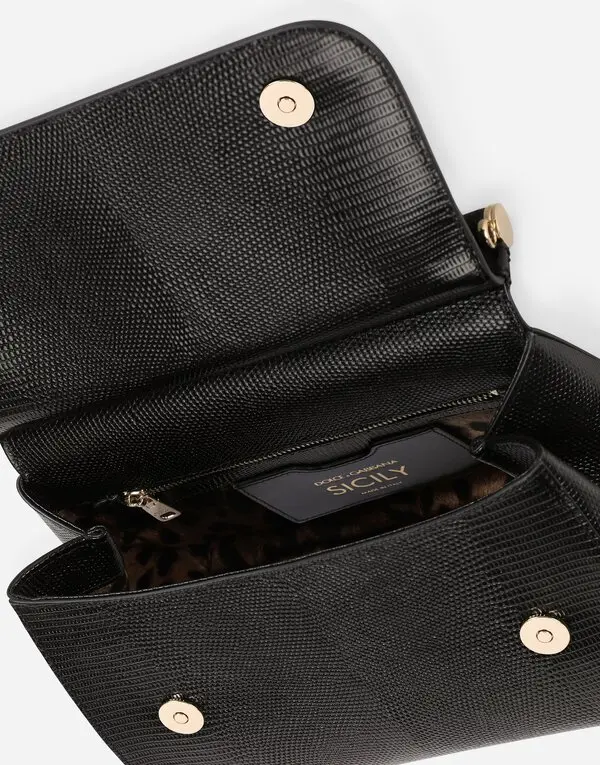 Dolce & Gabbana Large Sicily Handbag - Black
