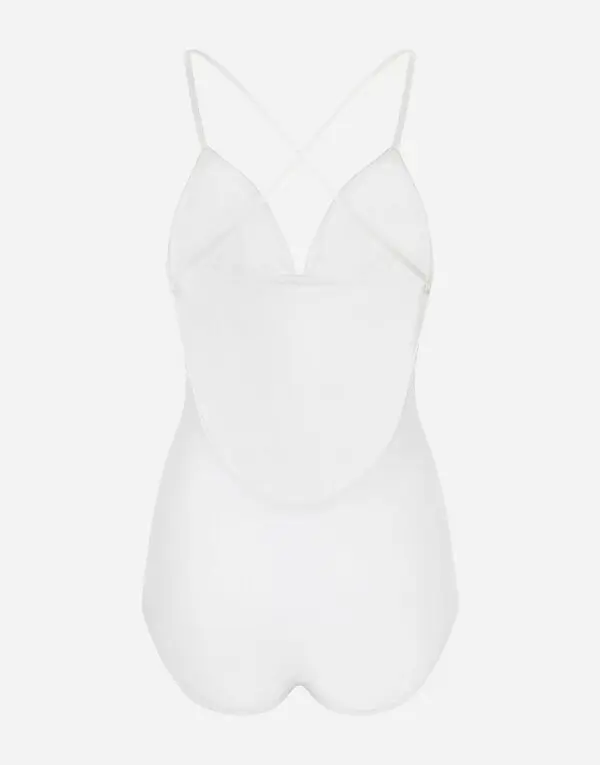 Dolce & Gabbana Plunging Neckline One-piece Swimsuit