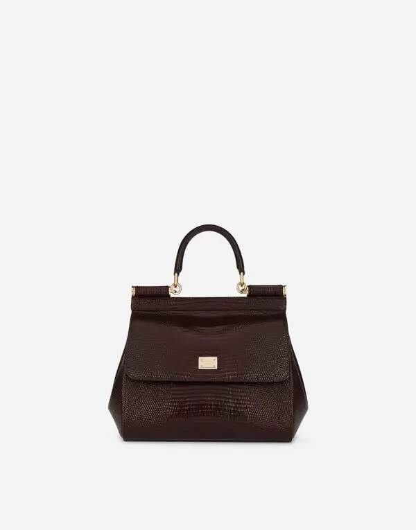 Dolce & Gabbana Medium Sicily Bag - Bordeaux