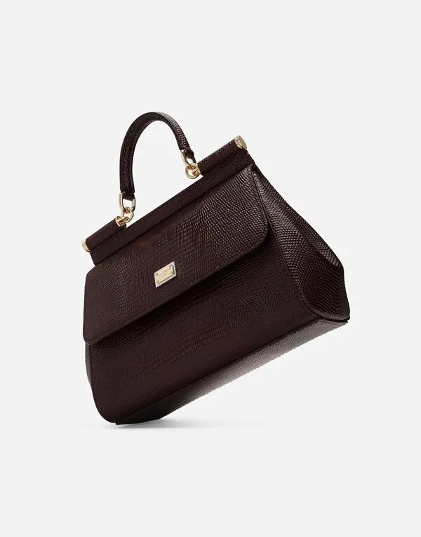 Dolce & Gabbana Medium Sicily Bag - Bordeaux