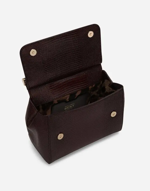 Dolce & Gabbana Medium Sicily Bag - Bordeaux