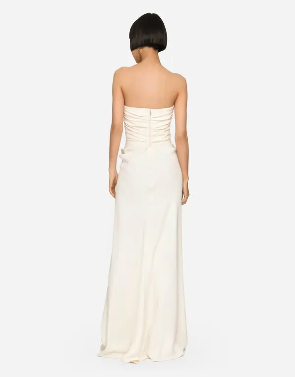 Dolce & Gabbana Long Sable Dress With Slit