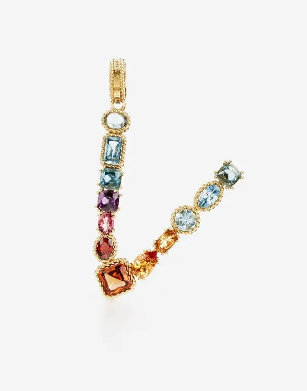 Dolce & Gabbana V Lettering Charm - Gold