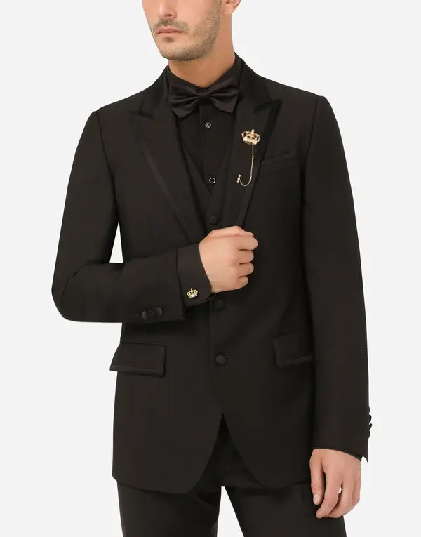 Dolce & Gabbana Royal Stick Pin In 18-karat With Diamonds - Gold