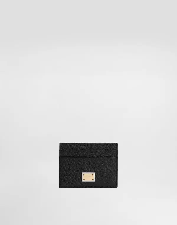 Dolce & Gabbana Calfskin Card Holder - Black