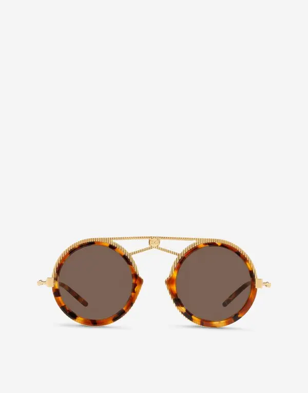 Dolce & Gabbana Dg Fatto A Mano Sunglasses - Gold And Havana