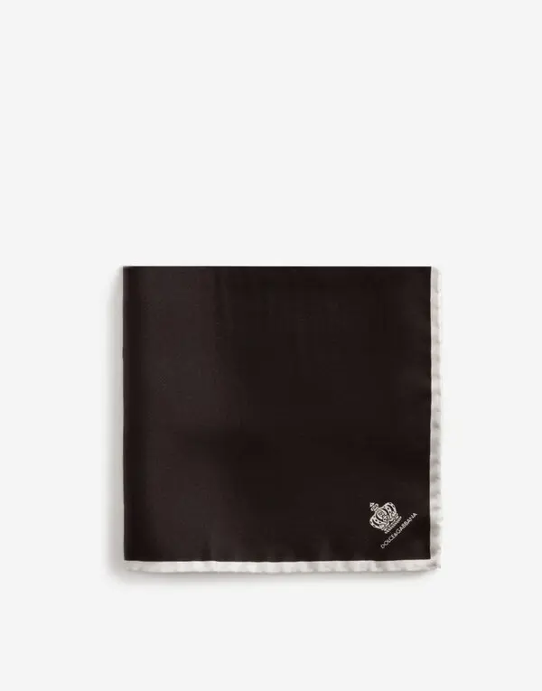 Dolce & Gabbana Silk Pocket Square - Black