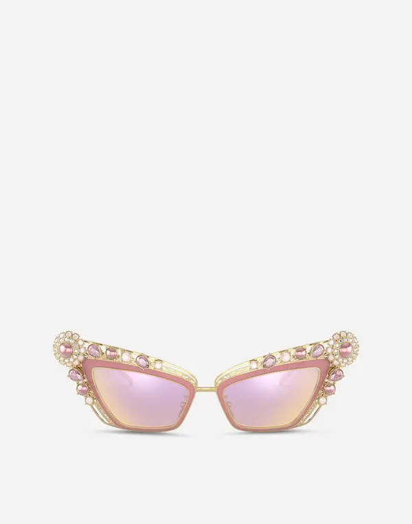 Dolce & Gabbana Embellished Sunglasses - Gold