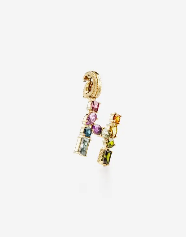 Dolce & Gabbana Charm H 18kt Yellow With Gemstones - Gold