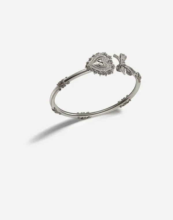 Dolce & Gabbana 18-carat Gold And Diamond Devotion Bracelet - White Gold