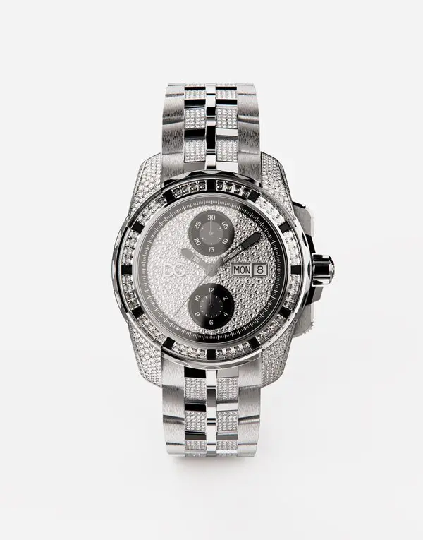 Dolce & Gabbana Diamond Pavé Watch - White Gold