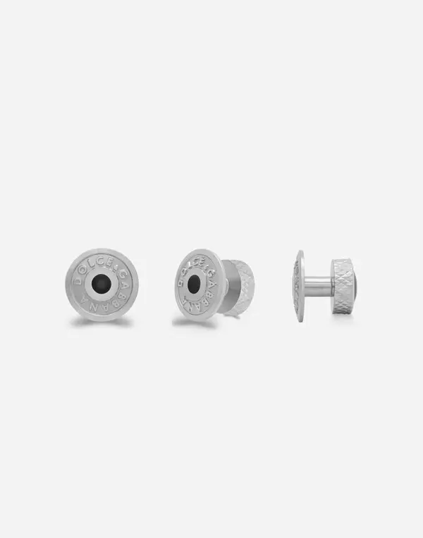 Dolce & Gabbana Tuxedo Buttons With Black Jades - White Gold