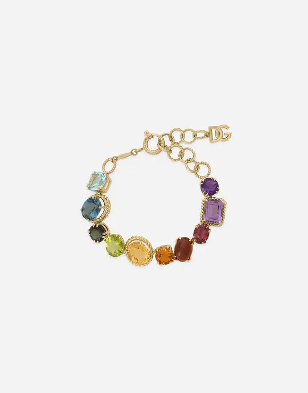 Dolce & Gabbana Rainbow Gemstone Bracelet - Gold
