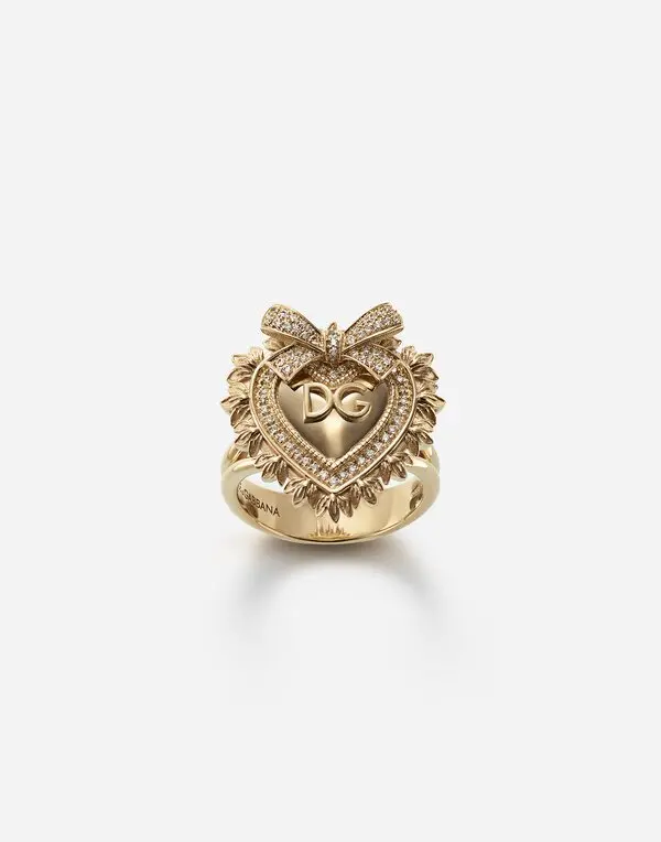 Dolce & Gabbana Devotion Diamond Ring - Yellow Gold