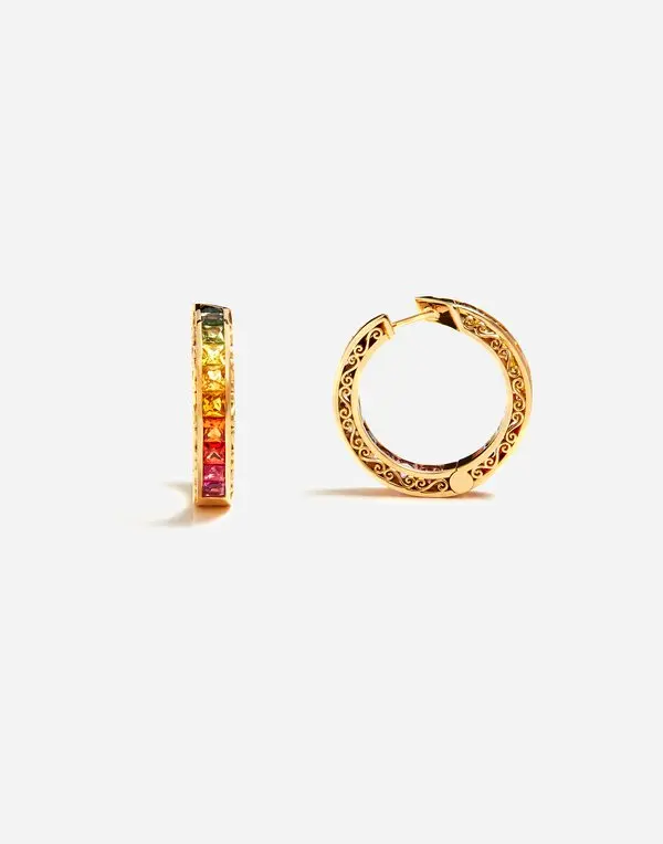 Dolce & Gabbana Rainbow Hoop Earrings