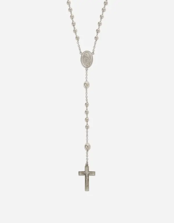 Dolce & Gabbana Sicily Rosary Necklace - White Gold
