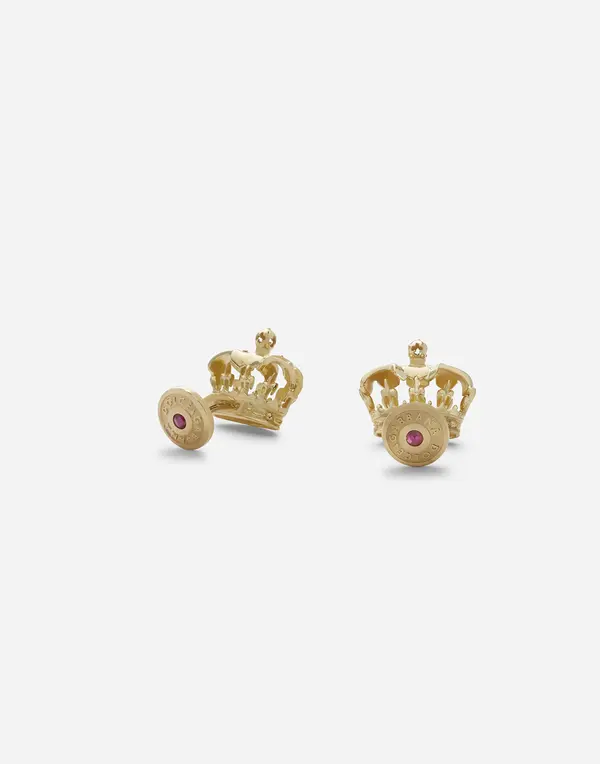 Dolce & Gabbana Royal Cufflinks 18-carat Yellow Sapphires, And Rubies - Gold