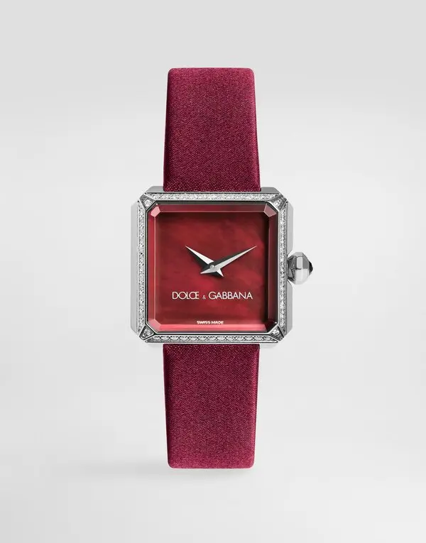Dolce & Gabbana Sofia Steel Diamond Watch - Bordeaux