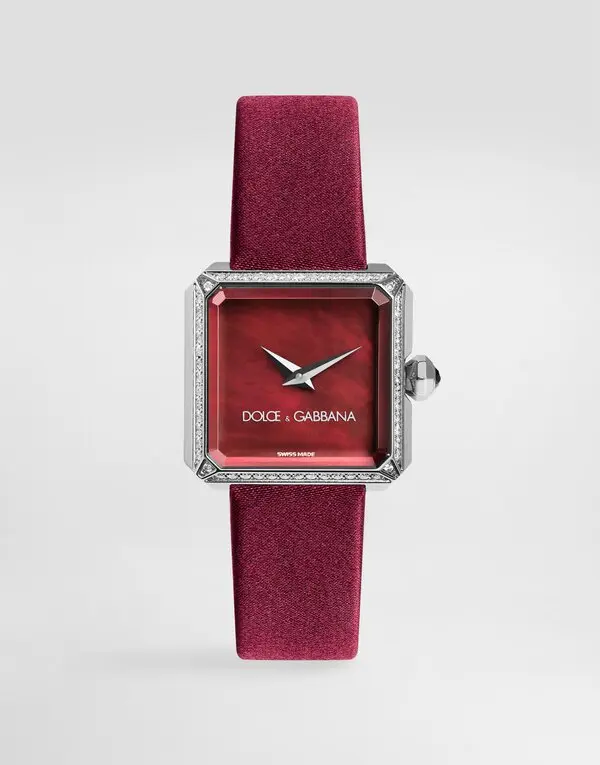 Dolce & Gabbana Sofia Steel Diamond Watch - Bordeaux