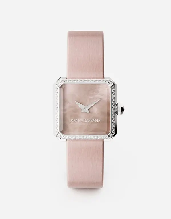 Dolce & Gabbana Sofia Steel Watch With Diamonds - Antique Pink