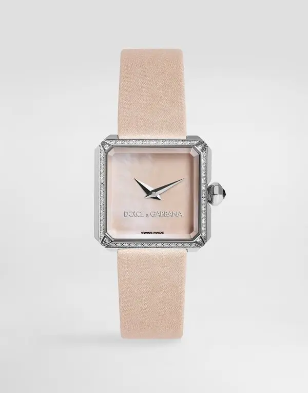 Dolce & Gabbana Sofia Steel Watch With Diamonds - Antique Pink