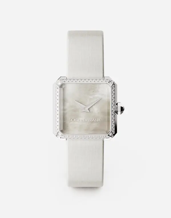 Dolce & Gabbana Sofia Steel Watch With Diamonds - Ivory