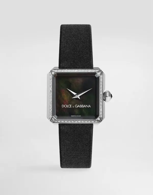 Dolce & Gabbana Sofia Steel Watch With Diamonds - Black