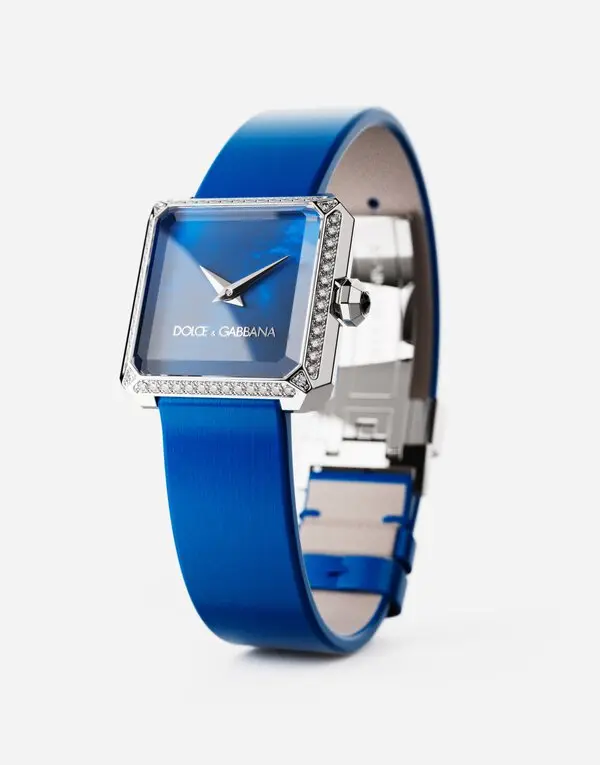Dolce & Gabbana Sofia Steel Watch With Diamonds - Blue