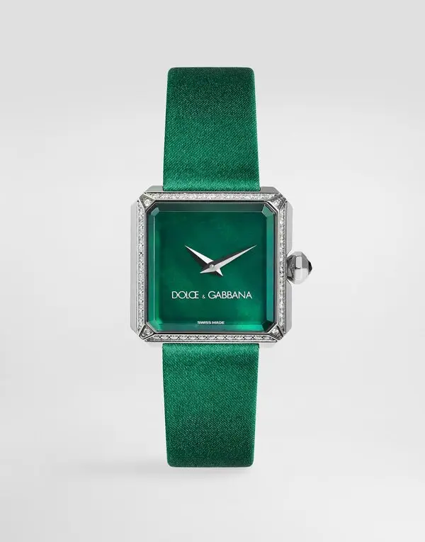 Dolce & Gabbana Sofia Stainless Steel Diamond Watch - Dark Green