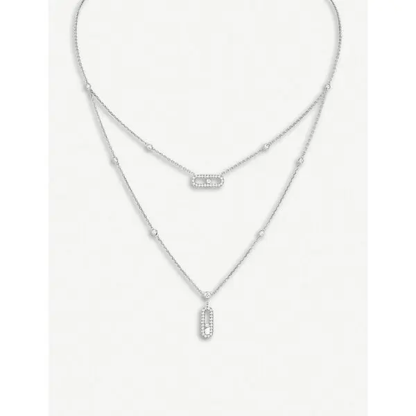 Messika Move 18ct White-gold And Diamond Necklace - White Gold