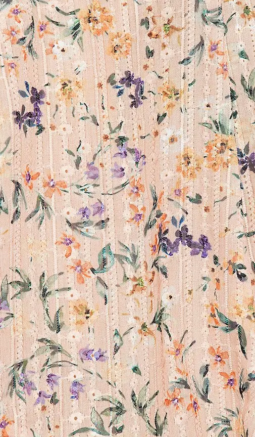 LOVERS AND FRIENDS Jill Romper - Peach Ditsy Floral