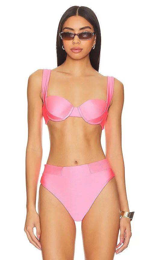 LOVERS AND FRIENDS Karina Bikini Top - Candy Pink