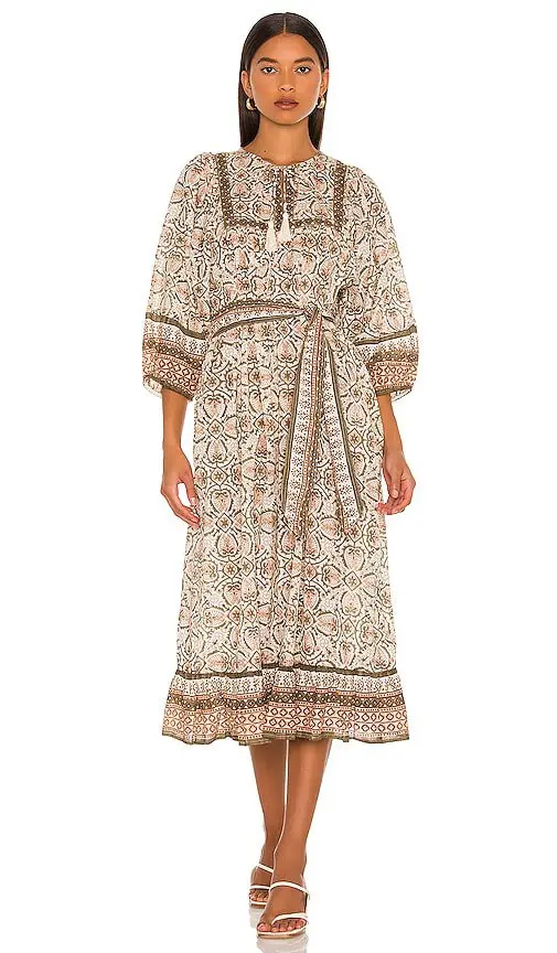 CLEOBELLA Magdalena Midi Dress In Neutral