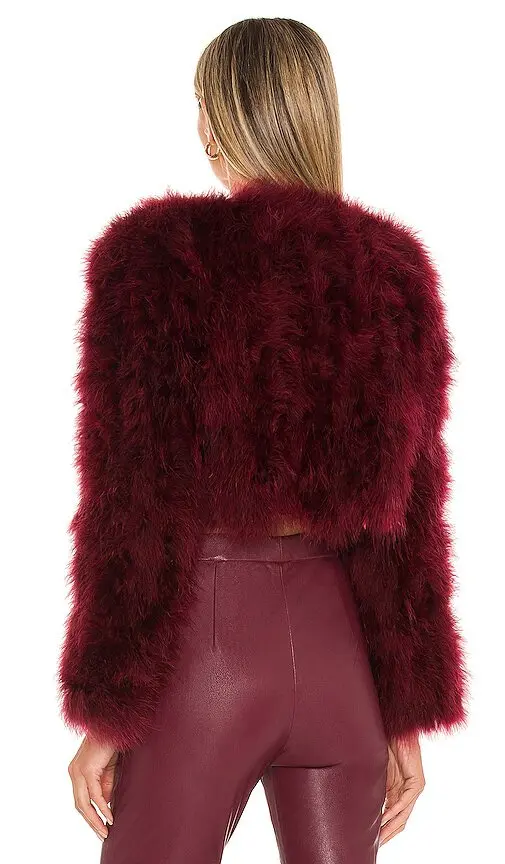 BUBISH Manhattan Feather Jacket - Wine