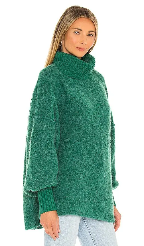 Free People Milo Pullover In Teal