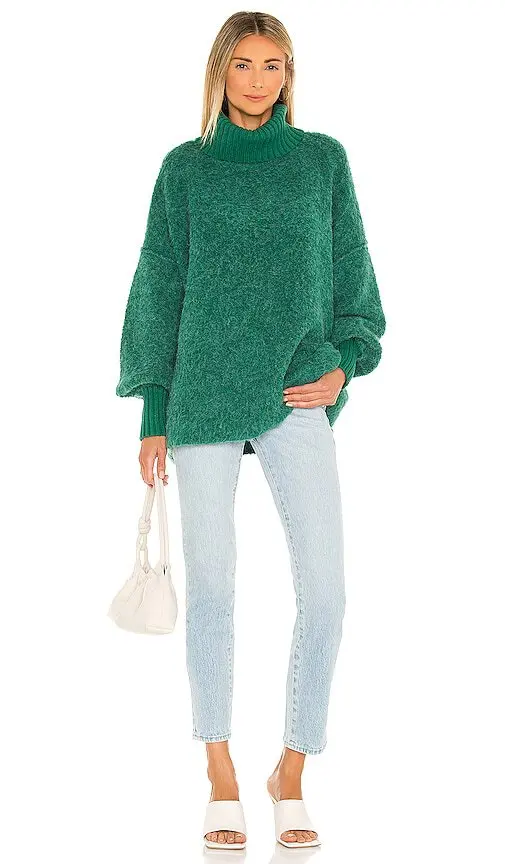 Free People Milo Pullover In Teal
