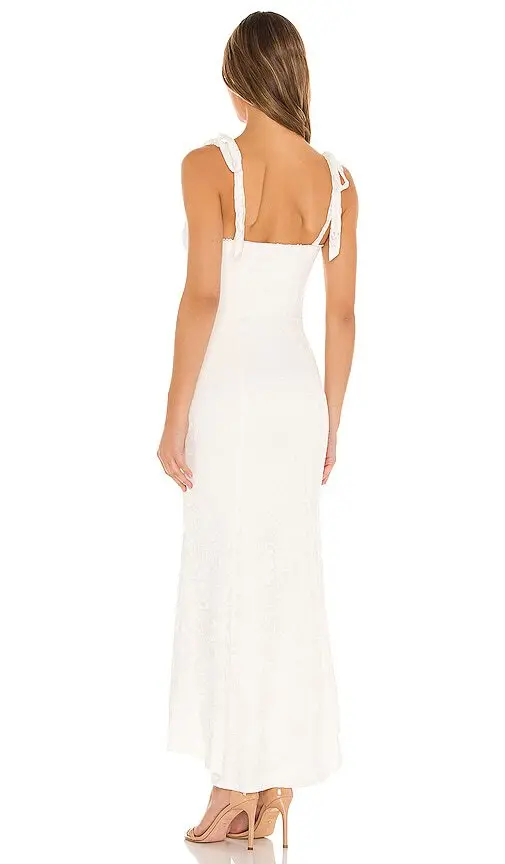 Majorelle Tenleigh Midi Dress With Lace Overlay