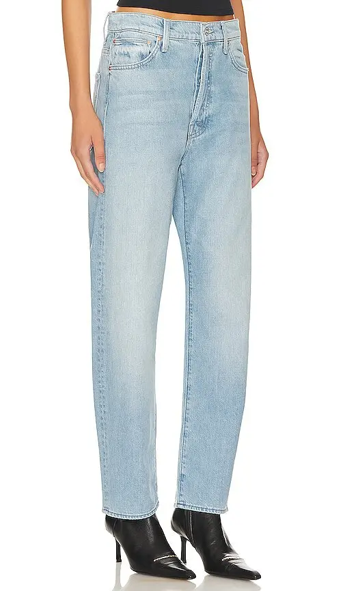 Mother The Ditcher Crop In Denim-Light In Unripped - 40% Off