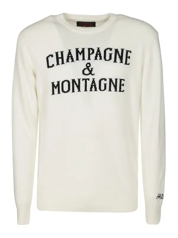 Crewneck Sweater Pullover Champagne E Montagne Mc2 Saint Barth