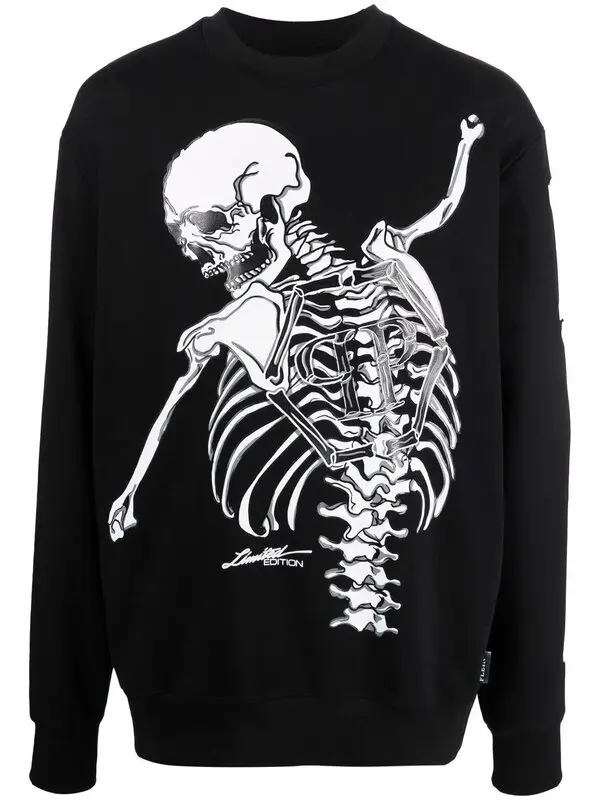 Philipp Plein Skeleton Print Sweatshirt