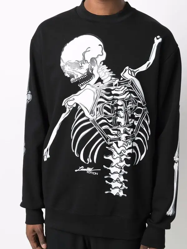 Philipp Plein Skeleton Print Sweatshirt