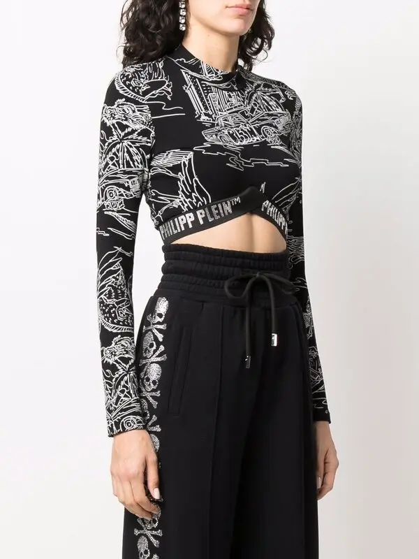 Philipp Plein Graphic Logo Top