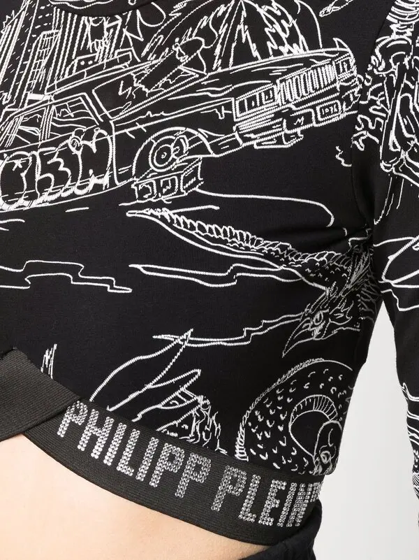 Philipp Plein Graphic Logo Top