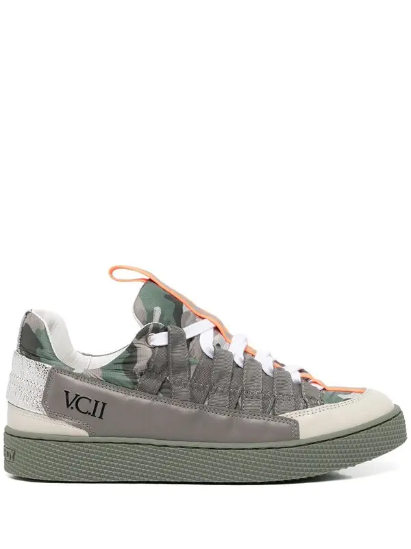 Pierre Hardy Lace-up Leather Sneakers