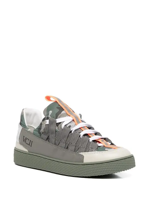 Pierre Hardy Lace-up Leather Sneakers