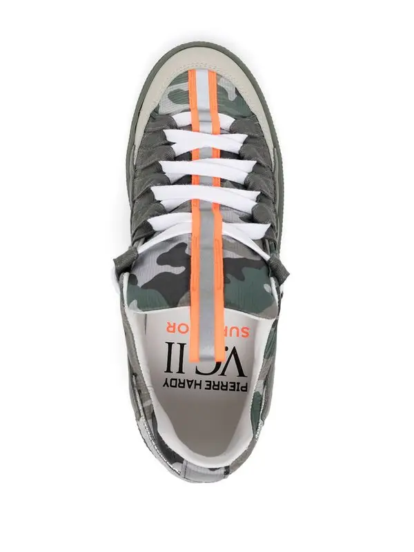 Pierre Hardy Lace-up Leather Sneakers