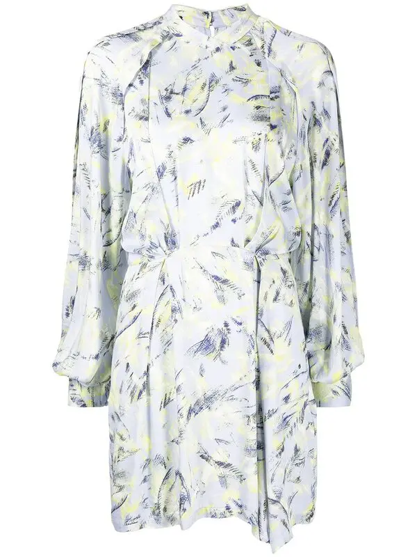 IRO PARIS Kardes Feather-print Mini Dress