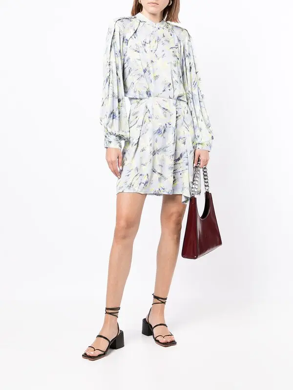 IRO PARIS Kardes Feather-print Mini Dress