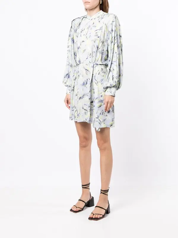 IRO PARIS Kardes Feather-print Mini Dress