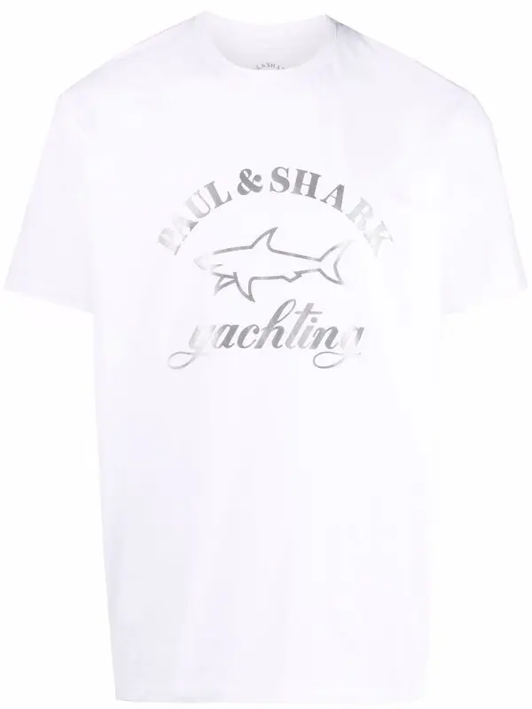 Paul & Shark Logo-print Cotton T-shirt - White